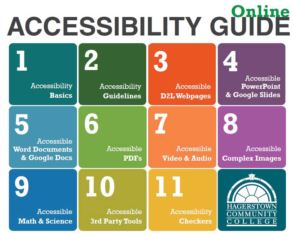 Online Accessibility Guide | Hagerstown Community College Online Accessibility Guide | Hagerstown Community College
